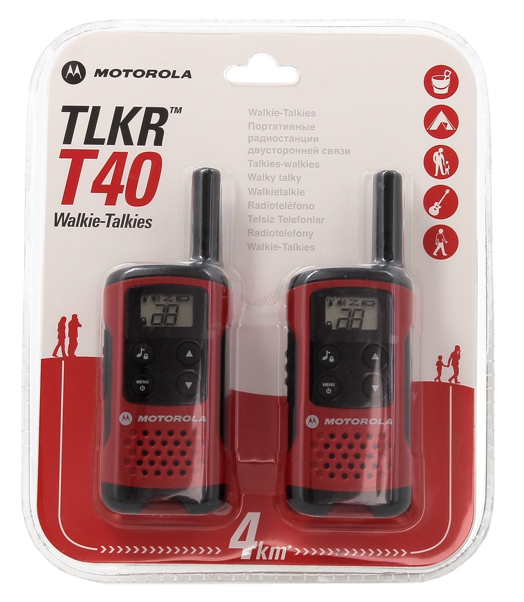 2 Radio Motorola TLKR T40 - SD-Equipements