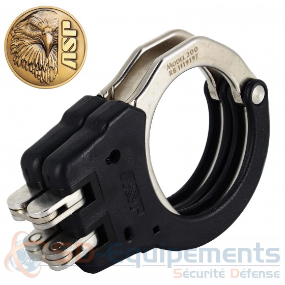 Menottes ASP acier à charnière noires - SD-Equipements